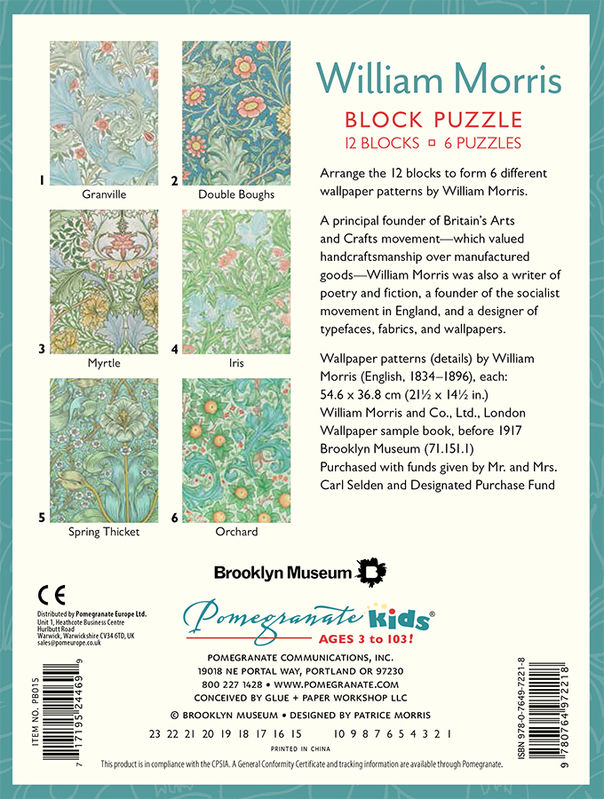 BLOCK PUZZLE - WILLIAM MORRIS - WEB DON JUEGO